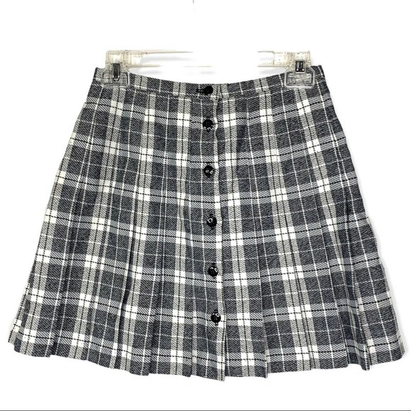 Vintage | Skirts | Vintage 9s Y2k Light Dark Academia Pleated Mini ...